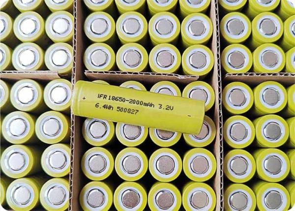 Quality 6A Discharge LiFePo4 Battery 3.2V 18650 2000mAh Rechargeable Battery for sale