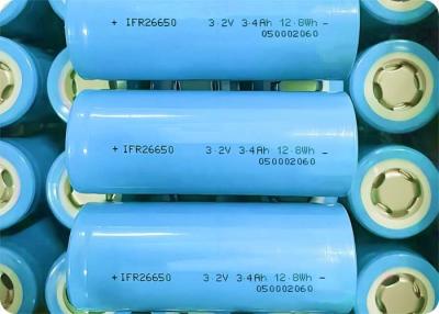China 3400mAh 26650 Lithium Iron Phosphate Battery High Discharge Lithium Battery Met 2000 Cycle Life Te koop
