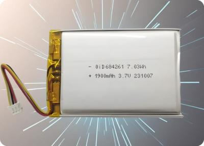 中国 カスタマイズされた3.7V 2000mah リポバッテリー 500サイクル コンパクト リポバッテリー 1.5A 放電 販売のため