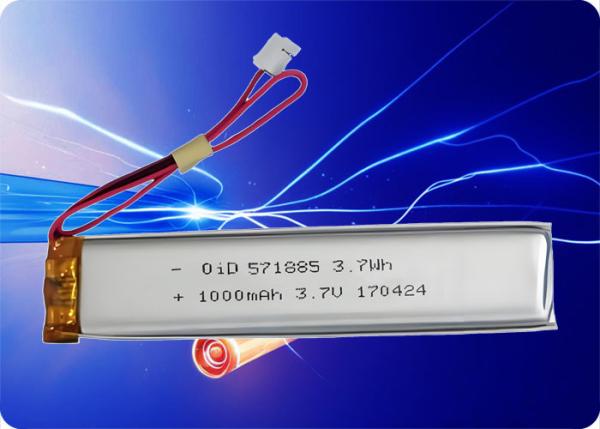 Quality OiD571885N1060 3.7V 1060mAh 1C Discharge 300 Cycles for sale