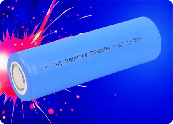 Quality NMC 21700 Battery 5500mAh 3.6 V Li Ion Battery 11A Discharge 500 Cycles for sale