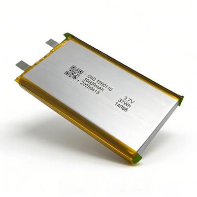 China Semi-Solid Lithium Ion Pouch Cell with 10,000 mAh Capacity and 3.7V Nominal Voltage for Drone Batteries for sale