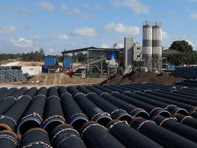 10 Line Wire Reinforced Mesh For Offshore Oil And Gas Strengthen Concrete Layer Of The Pipeline