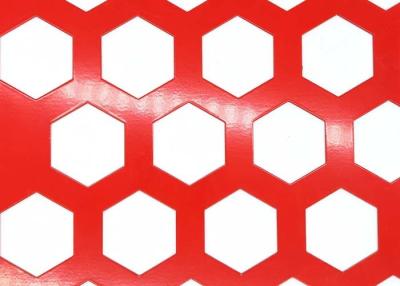 China Hexagonaal Gat Geperforeerd Metaalblad Veelzijdig, Stabiel en Economisch voor Architect And Fence Te koop