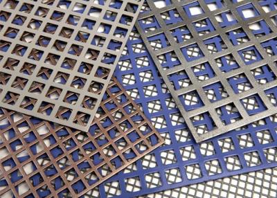 China Het vierkante Gat Geperforeerde Metaalscherm verstrekt Meer Groot Omloopgebied voor het Filtreren, het Onderzoeken en Ventilatie Te koop