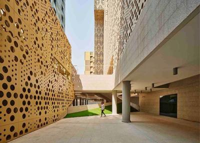 中国 建築正面の設計のための機能そして美学の穴があいた金属の建物の正面の組合せ 販売のため
