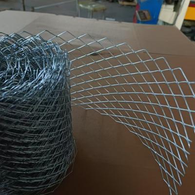 China Galvanized Steel Brick Reinforcement Mesh 0.3mm Thickness 15x25mm Diamond Hole for sale
