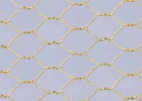 China Brass Copper Bronze Hexagonal Wire Mesh 0.3m-2m Height Decorative Insect Screen for sale