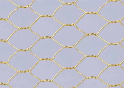 China Brass/Copper/Bronze Hexagonal Wire Mesh With Bright Color for sale