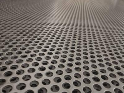 China 0.8mm Hole Galvanized Round Hole Perforated Metal Sheet For Building Facades for sale