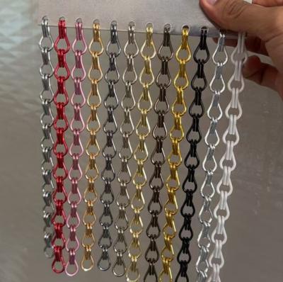 China 304 Stainless Steel Hook Chain Metal Curtain with Customizable Panel Size and Interlocking Design for Interior Space Division for sale
