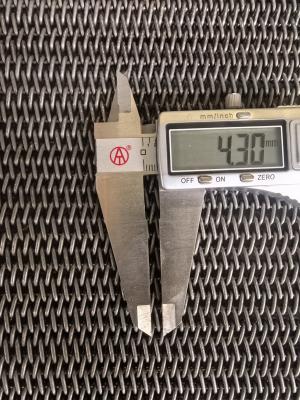China Heavy Load Metal Conveyor Belt Balanced Weave Mild Steel 18A 1.6mm Wire 5mm Rod Pitch 4.3mm Self Tracking for sale