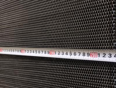 China Balanced Weave Metal Conveyor Belt Mild Steel 18A 1.6mm Wire 5mm Rod Pitch 4.3mm Spiral Drying Mesh for sale