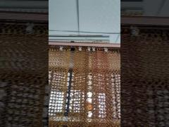 1.0 mm Draaddiameter Aluminium Metal Coil Drapery Curtain Indoor Decorative Mesh Voor huizen en hotels