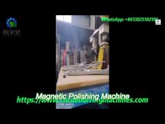Machine de déblaiement et de polissage magnétique en acier inoxydable 380V pour les métaux non magnétiques