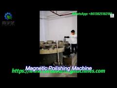 La machine de polissage magnétique en acier inoxydable industriel élimine les taches de surface et de bord