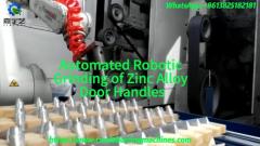 Geautomatiseerd robotslijpen van deurgrepen van zinklegeringen