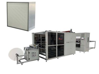 China PLC Controlled Modular Fiberglass Filter Folding Production Line for Industrial Ventilation Systems With Flexible Customization for sale