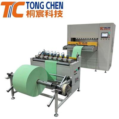 China Fully Integrated All Servo Motored CNC Knife-Type Filter Material Folding Machine for Industrial and Home Filter Production for sale