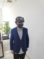 China Smart Helmet with Non-Contact Infrared Temperature Measurement ±0.3°C Accuracy 3-5m Distance for sale