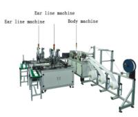 China Automatic Flat Face Mask Making Machine 100-210 Pcs/Min 6kW 220V for sale