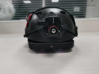 China Smart Temperature Measuring Helmet with AR Display Non-Contact Infrared ±0.3°C Accuracy 3-5m Distance for sale
