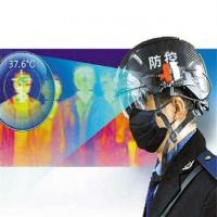 China Thermal Imaging Smart Helmet 384x288 Resolution Non-Contact Temperature Measurement for sale