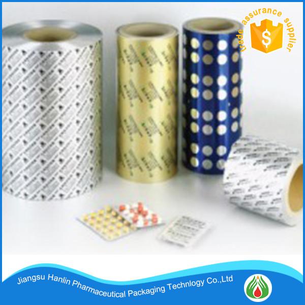 Quality Printed Treatment and Pharmaceutical Use medicine PTP aluminium blister lidding foil for sale