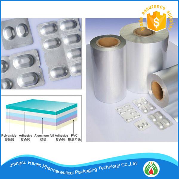 Quality Roll type and composited treatment alu alu foil pvc pharmaceutical packaging for sale