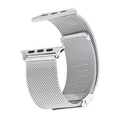 China Roestvrij staal 0.6mm de Riempols van het Netwerkhorloge met Adapterzilver Te koop