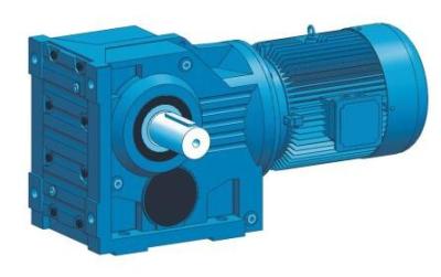 China K/KA/KF/KAF/KHF series helical bevel geared motor Speed reducer for apron Reduction gearbox Motor reducer for Conveyor for sale