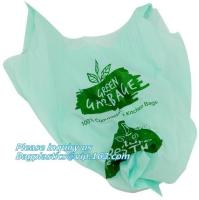 China 100% Biodegradable and compostable plastic kitchen garbage bag, compost kitchen plastic trash compactor bags for sale