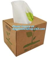 China 100% biodegradable compostable drawstring non plastic trash bag customized, eco biodegradable compost plastic drawstring for sale