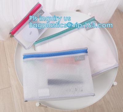 China Nylon Mesh Makeup Bag Ladies Cosmetic Bag, nylon mesh fabric/mesh cosmetic bag, Promotional Mesh Cosmetic Bag for sale