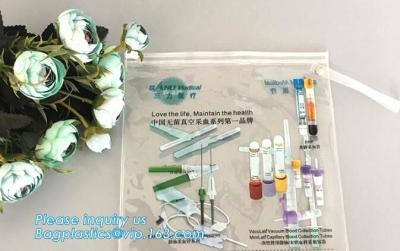 China pvc travel slider zipper cosmetic bags, pvc zipper slider pencil bag, pvc slider zipper bag with handle,plastic handle p for sale