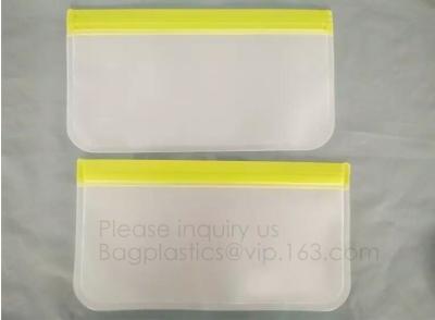 China Oem reusable eco friendly peva plastic Zip lockk sandwich snack food storage bag,silicone Zip lockk reusable sandwich storag for sale