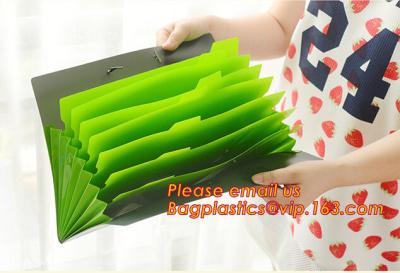 China office storage pp expanding cascading file folder with 7 multicolor pockets, office supplies pp A4 plastisc expanding ha for sale