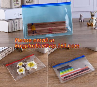 China frosted pvc Zip lockk document file bag, Custom zipper file folder bag, plastic top oppening file bag for sale