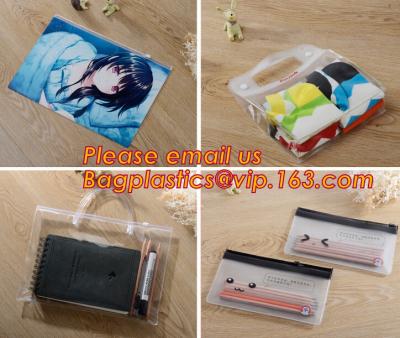 China Simple clear Plastic PVC A4 file bag with zipper, pvc Zip lockk file bag, Custom PP A4 File Bag Document Bag Plastic Zippe for sale