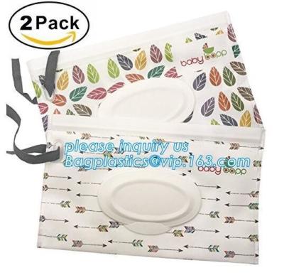 China Portable wet tissue packaigng bag container, EVA custom wet tissue bag, tissue container bag,tissue packaging diaper pac for sale