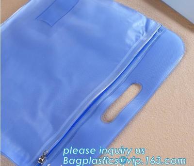 China Biodegradable custom colored PVC zipfile document folder a4 document bag polyester zipper document bag waterproof bageas for sale