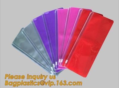 China popular office stationary A4 pvc document bags with zipper,A4 PVC PP clear zipper file folder document bag bagplastics for sale