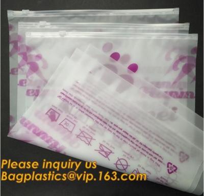 China Custom Printed Thick Plastic Poly Zip Lock Waterproof Slider Bags Thick Plastic Poly Bags For swimwear/bikini,bagplastic for sale