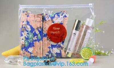 China Horizontal Style Top Slider Closure Zip PVC Pack Bag for Tower Clothing Pack Clear and Frosted Sides, PVC / EVA / TPU zi for sale