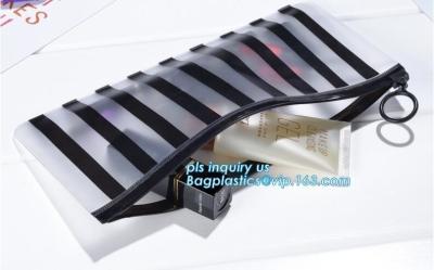 China pvc slider bag vinyl Zip lockk bag, vinyl slider Zip lockk waterproof beach bags with zipper, zipper bag vinyl toiletry zipp for sale