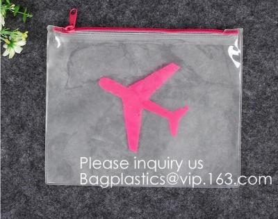 China Custom Screen Printing Clear EVA Zip lockk Bags Portable Travel MakeupToiletry Cosmetic Bag Packing Pouch, BAGEASE PACK for sale
