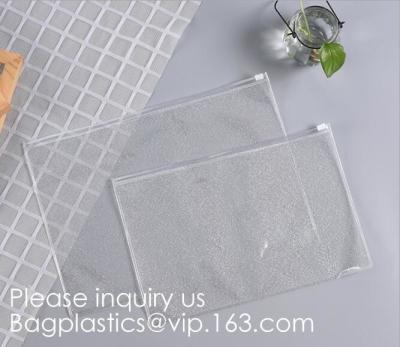 China Zipper File Bags File Holders with Grid Travel Pouch as Multipurpose Organizer - Clear Mesh Weatherproof Protection for sale