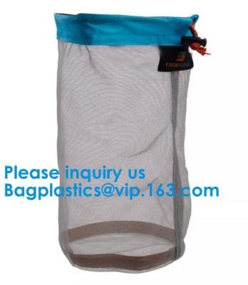 China Nylon Mesh Net Drawstring Bag Mesh Pouch Organic Mesh Produce Bags With Custom Logo,Reusable Eco Friendly Nylon Drawstri for sale