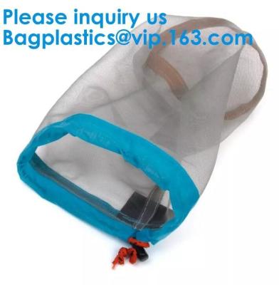 China Nylon Mesh Net Drawstring Bag Mesh Pouch Organic Mesh Produce Bags With Custom Logo,Reusable Eco Friendly Nylon Drawstri for sale