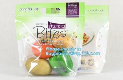 China good shrinkage fresh fruit PP bag, Slider Zip lockk Storage Bag for Fruit, slider zipper bag grape bag for fruit and veget for sale